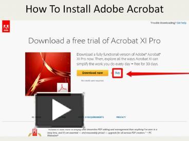 PPT – How To Install Adobe Acrobat? PowerPoint presentation | free to ...