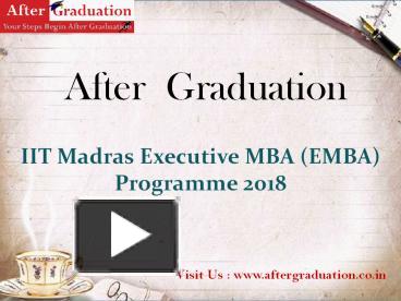 IIT Madras Executive MBA presentation | free to download