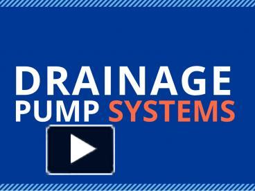 4 Drainage Pumps presentation | free to download