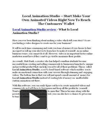 Local Animation Studio review - Local Animation Studio(SECRET) bonuses ...