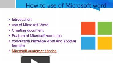 how to use Microsoft word presentation | free to download