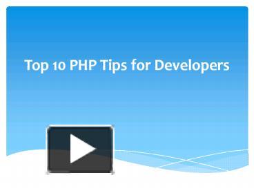 PPT – php training in chennai PowerPoint presentation | free to ...