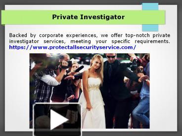 Armed Security Guard presentation | free to download