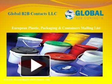 PPT – European Plastic, Packaging & Containers Mailing List PowerPoint ...