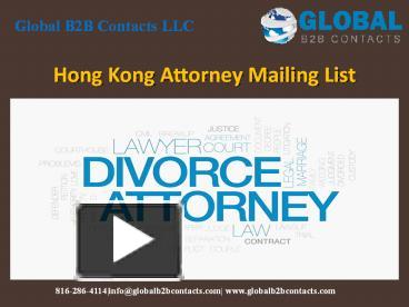 Hong Kong Attorney Mailing List presentation | free to download