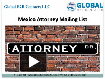 PPT – Mexico Attorney Mailing List PowerPoint presentation | free to ...
