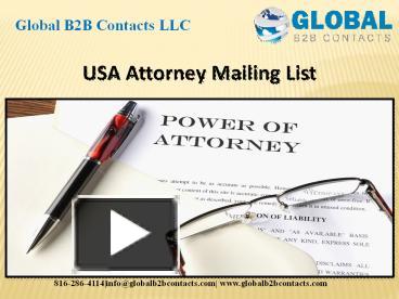 PPT – USA Attorney Mailing List PowerPoint presentation | free to ...