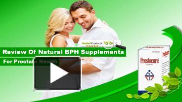 Review of Natural BPH Supplements for Prostate Health presentation ...