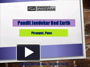 PPT – Pandit Javdekar Red Earth @9821798104 PowerPoint presentation ...