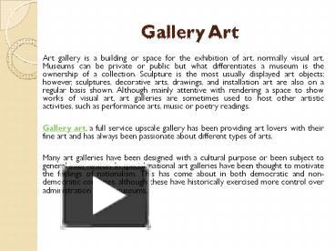 Gallery art presentation | free to download