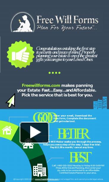 free will forms presentation | free to download