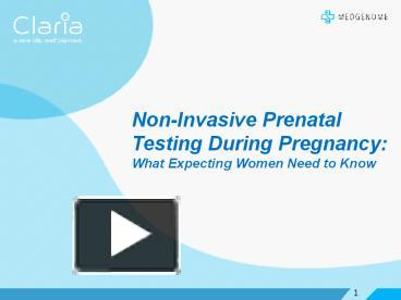 Non-Invasive Prenatal Testing During Pregnancy presentation | free to ...