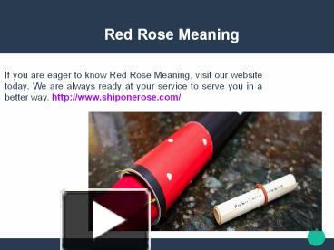 PPT – Send One Rose Online (2) PowerPoint presentation | free to ...