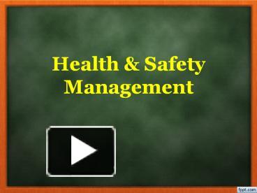PPT – Explain in brief the various safety related measures PowerPoint ...