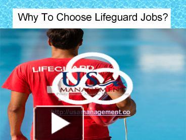 PPT – Why To Choose Lifeguard Jobs? PowerPoint presentation | free to ...