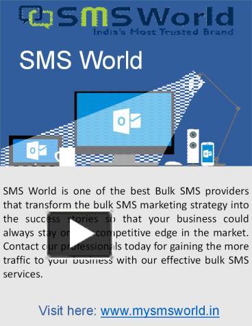 SMS World Offers the High Effective Bulk SMS Services presentation ...