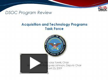 DSOC Program Review presentation | free to view