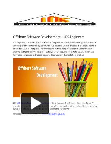 Offshore Software Development | LDS Engineers presentation | free to ...