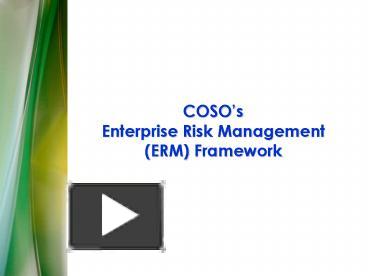 COSO presentation | free to view