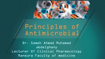 PPT – Prinicples of antimicrobials PowerPoint presentation | free to ...