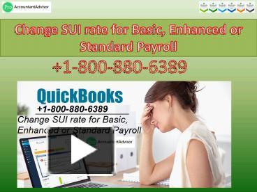 PPT – SUI Tax Rates: How to Change in Basic, Enhanced or Standard ...