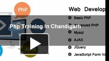 PPT – Php Training in Chandigarh (4) PowerPoint presentation | free to ...