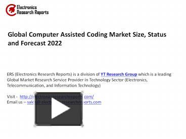 PPT – Global Computer Assisted Coding Market Size, Status and Forecast ...