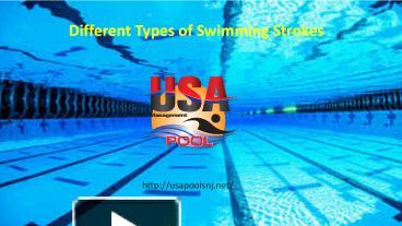 Different Types of Swimming Strokes presentation | free to download