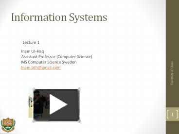 PPT – Information Systems PowerPoint presentation | free to download ...
