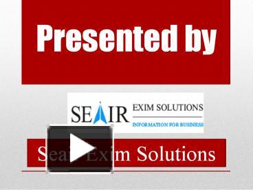 PPT – Do Some Research and Search HSN Code Online PowerPoint ...