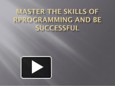PPT – r programming training in chennai PowerPoint presentation | free ...