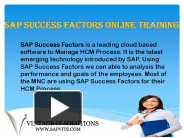 PPT – SAP Success factor PPT PowerPoint presentation | free to download ...