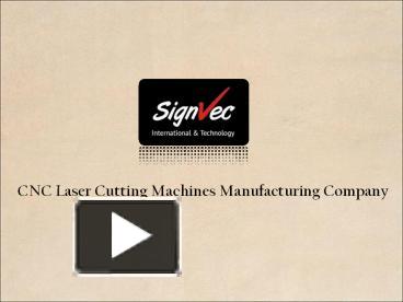 CNC Cutting Machines presentation | free to download