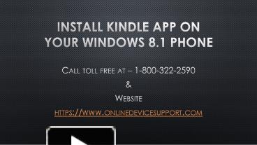 Install kindle app on window 8 presentation | free to download