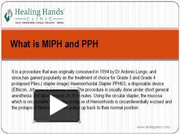 PPT – What is MIPH And PPH PowerPoint presentation | free to download ...