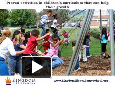 PPT – Proven activities that can help Children in their curriculum ...