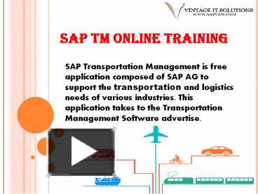 SAP Transportation Management PPT presentation | free to download