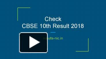 PPT – How To Calculate CBSE 10th Result 2018 Percentage From CGPA ...