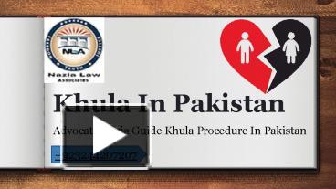 How To Get Khula In Pakistan | Khula Process In Pakistan presentation ...