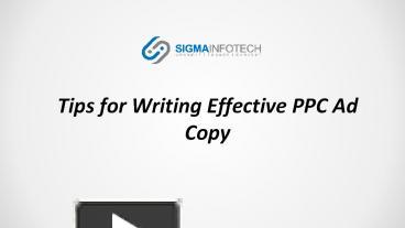 PPT – Tips for Writing Effective PPC Ad Copy PowerPoint presentation ...