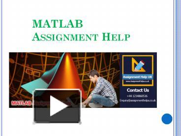 MATLAB Assignment Help presentation | free to download
