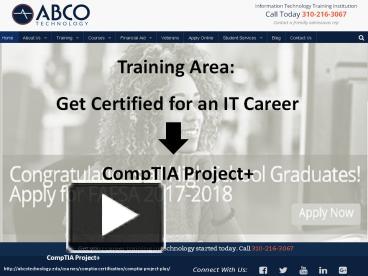 PPT – comptia project plus PowerPoint presentation | free to download ...