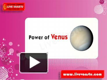 PPT – POWER OF VENUS PowerPoint presentation | free to download - id ...