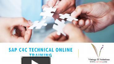 SAP C4C PPT | SAP C4C Training Material presentation | free to download