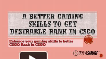 Get higher CSGO Rank in Counter-Strike presentation | free to download