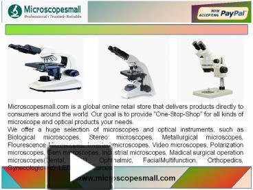 PPT – Jewelry Microscopes PowerPoint presentation | free to download ...