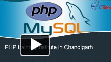 PPT – PHP training institute in Chandigarh (3) PowerPoint presentation ...