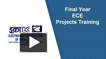 PPT – Final year ECE Projects Training Hyderabad, ECE Projects for B ...