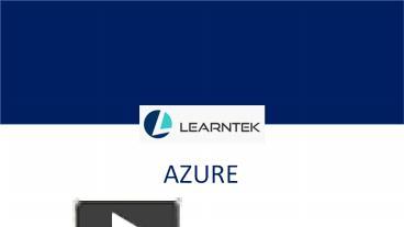 PPT – Azure Training PowerPoint presentation | free to download - id ...