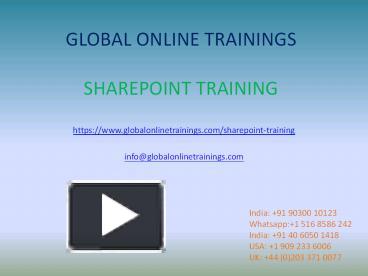 Sharepoint Training | Microsoft Sharepoint Admin Online Training-GOT ...